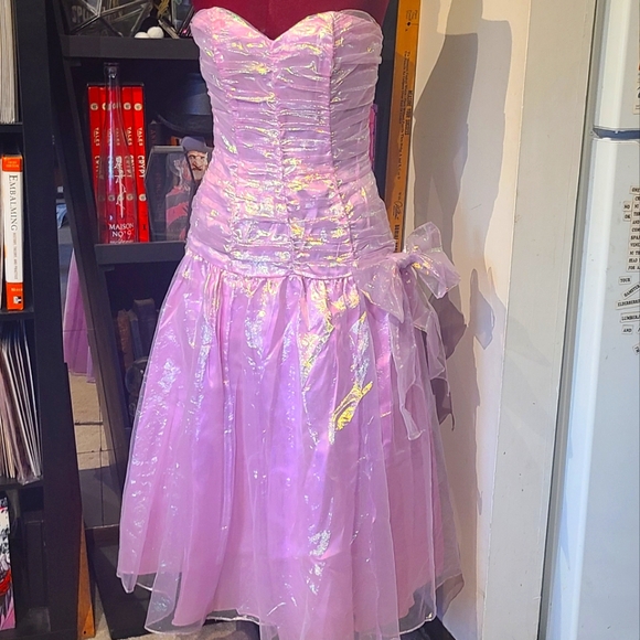 Gunne Sax | Dresses | 8s Rad Retro Gunne Sax Metallic Prom Dress | Poshmark